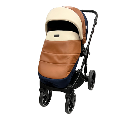 Bambini Prams Milan 2 Modern Pram Peyton Blue on Black Frame + Free ...